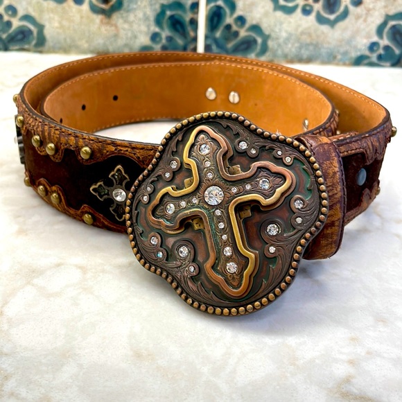 Justin Boots | Accessories | Justin Boots Leather Belt 34 | Poshmark